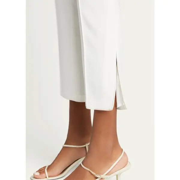 Cinq À Sept Brianne Slit-leg Trousers - Ivory