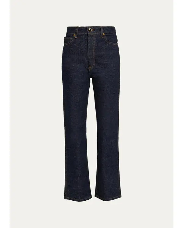 Khaite Abigail Straight-leg Ankle Jeans - Benson