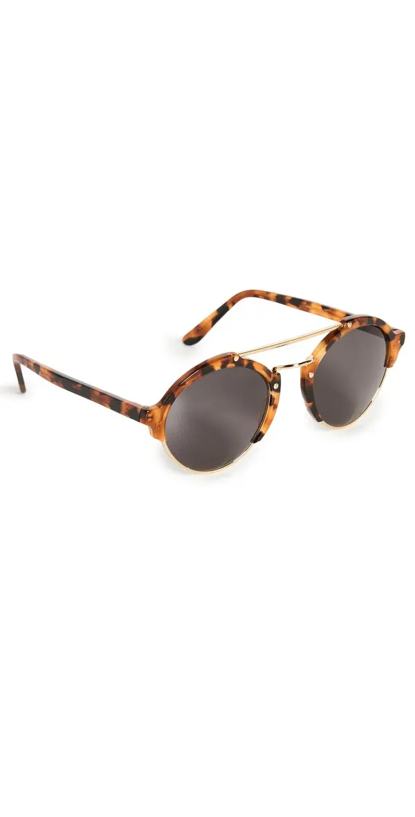 Illesteva Milan 2 Tortoiseshell Round Sunglasses. Milan Sunglasses | illesteva main image 2