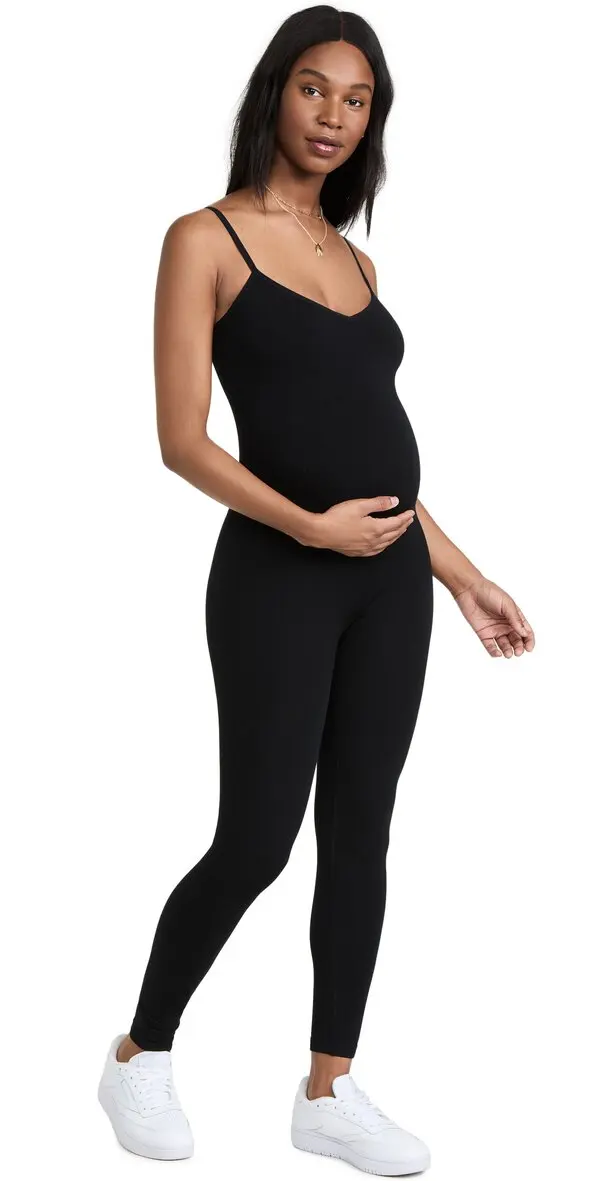 Hatch Ribbed Activewear Unitard - Black