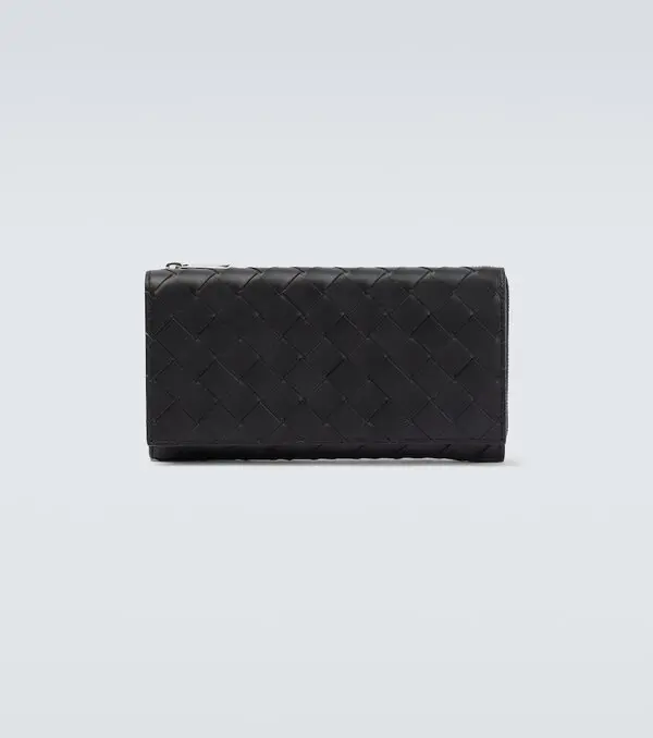 Bottega Veneta Leather Wallet - Black