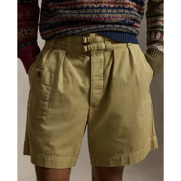 Ralph Lauren 7-inch Relaxed Fit Pleated Twill Short