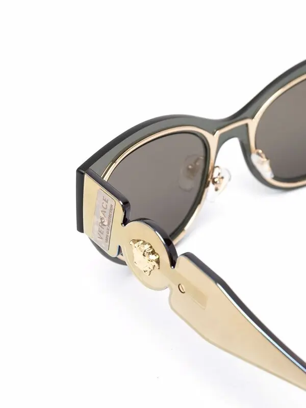 Versace Medusa-plaque Cat Eye-frame Sunglasses
