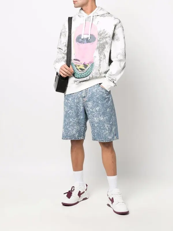 IH NOM UH NIT Graphic Palm-print Hoodie