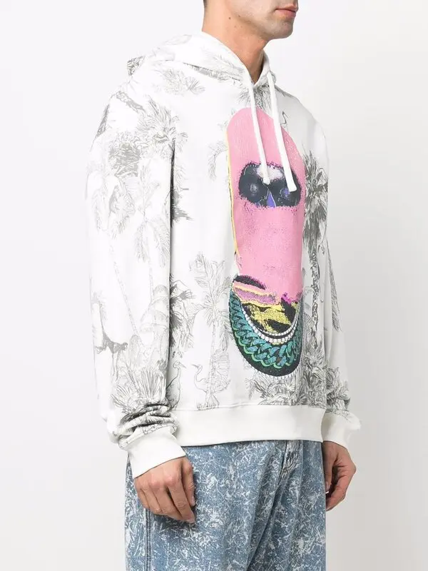 IH NOM UH NIT Graphic Palm-print Hoodie