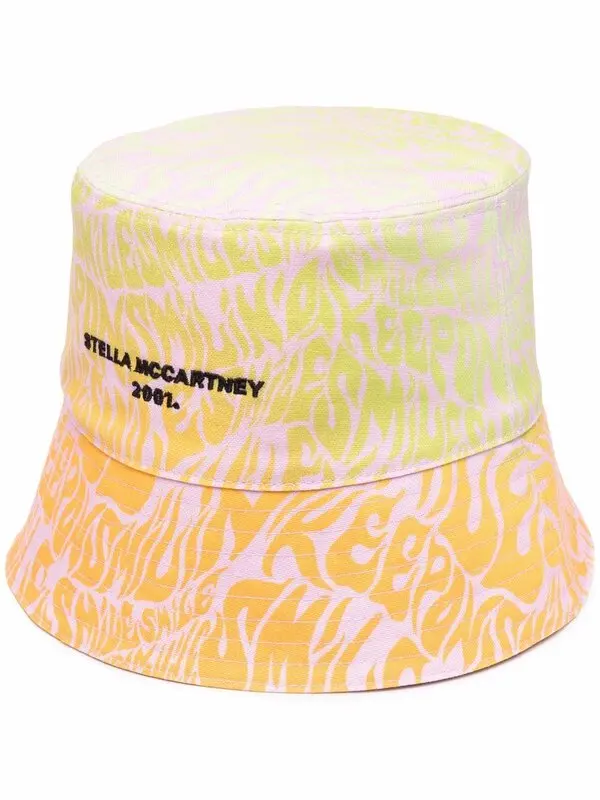 Stella McCartney Reversible Bucket Hat - Orange