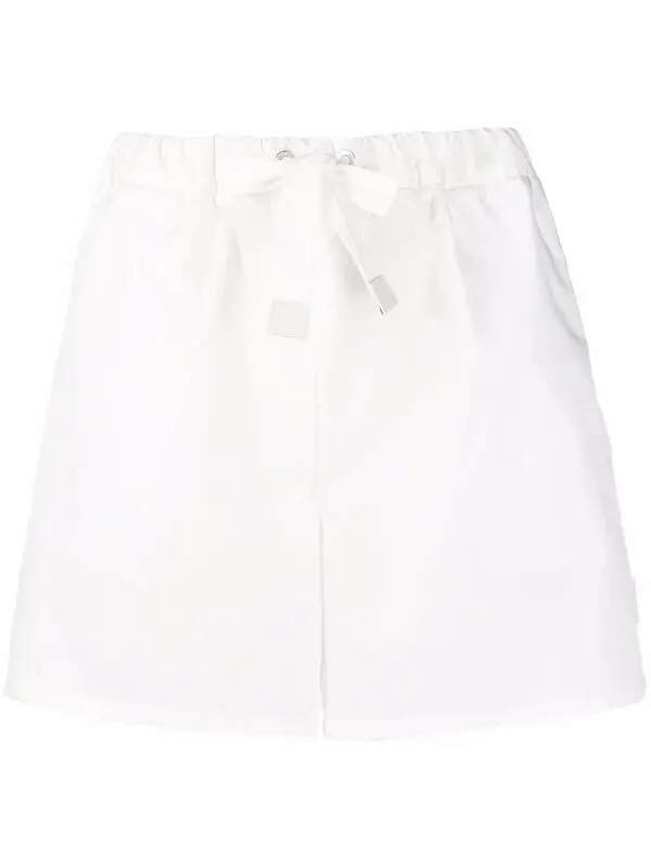 Moncler High-waisted Shorts - White