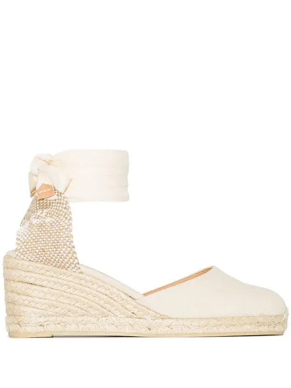 CastaÑer 70mm Carina Espadrilles - White