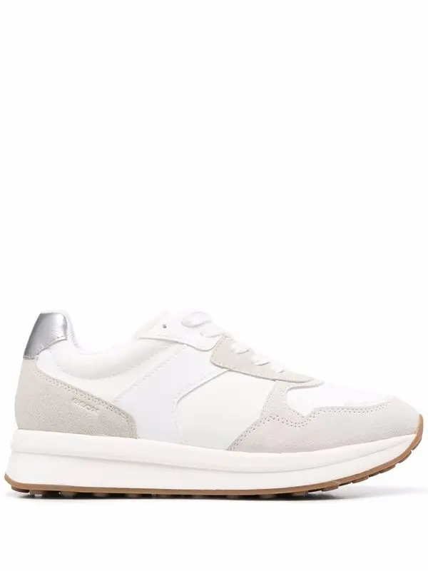 Geox Runntix Panelled Sneakers - White