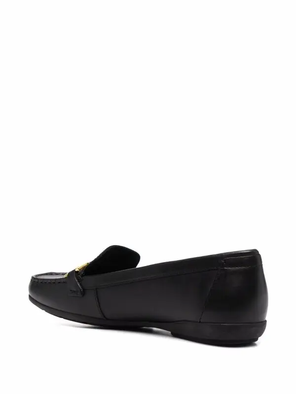 Geox Leather Loafers - Black