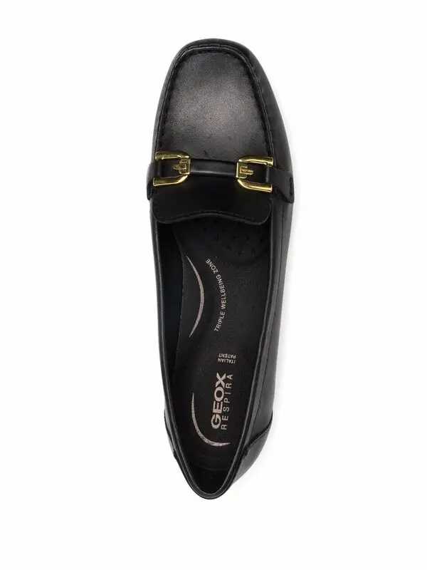 Geox Leather Loafers - Black
