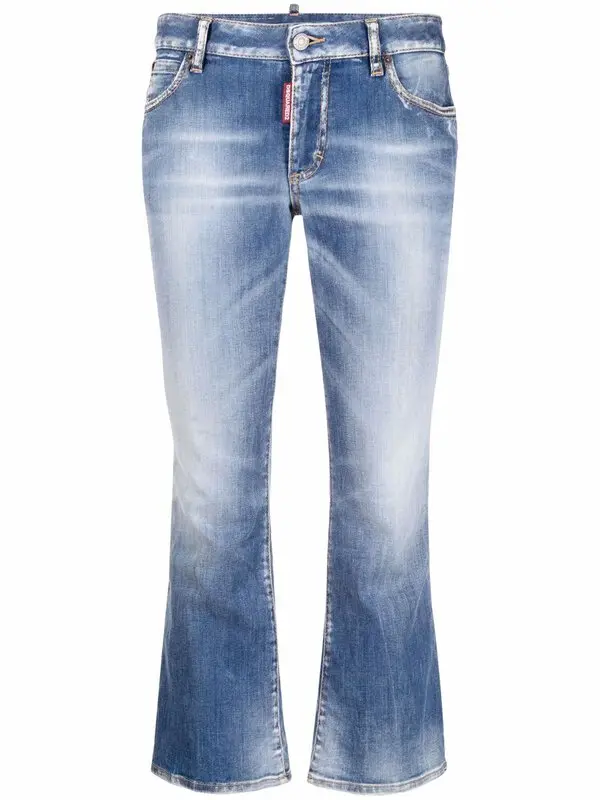 Dsquared2 Cropped Bootcut Jeans