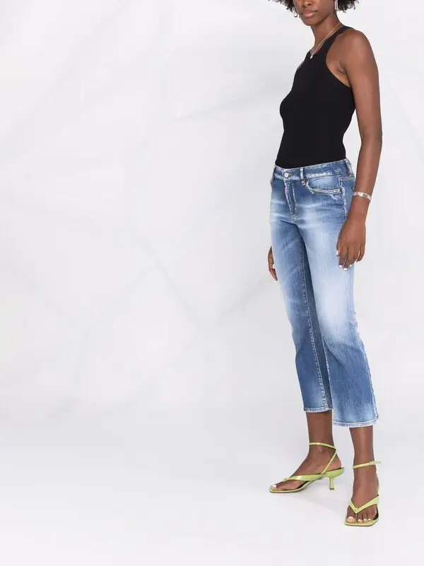Dsquared2 Cropped Bootcut Jeans