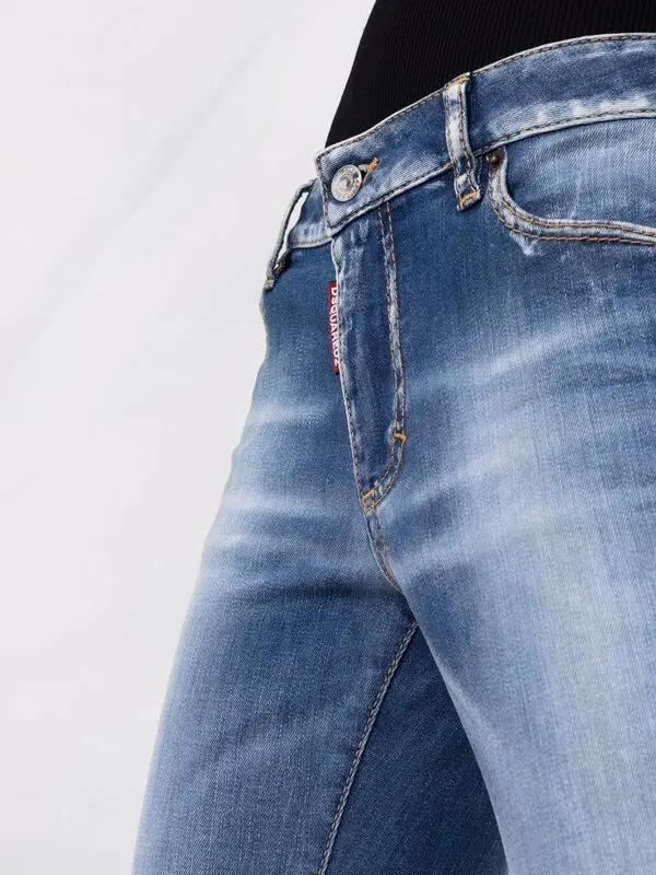 Dsquared2 Cropped Bootcut Jeans