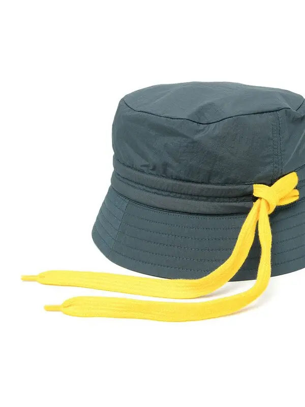CRAIG GREEN Drawstring Bucket Hat - Green