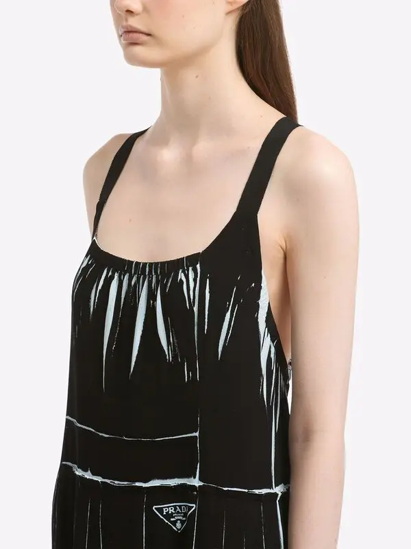 Prada Printed Sablé Dress