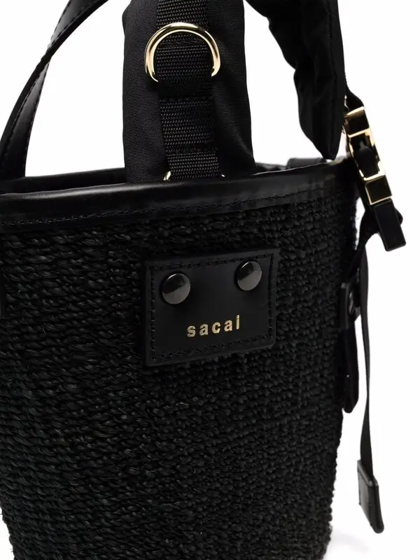 Sacai Micro Marche Woven Bucket Bag