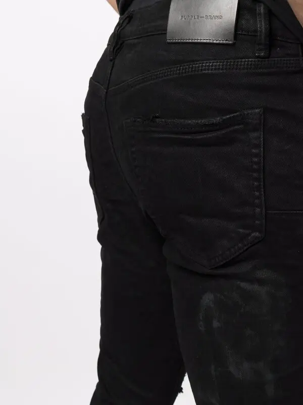 PURPLE BRAND Low-rise Skinny Jeans - Black