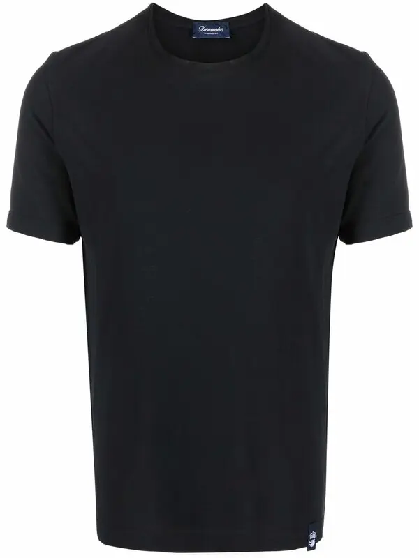 DRUMOHR Short-sleeve Cotton T-shirt - Black