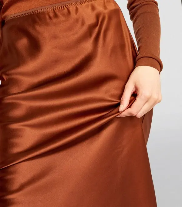JOSEPH Silk Isaak Midi Skirt