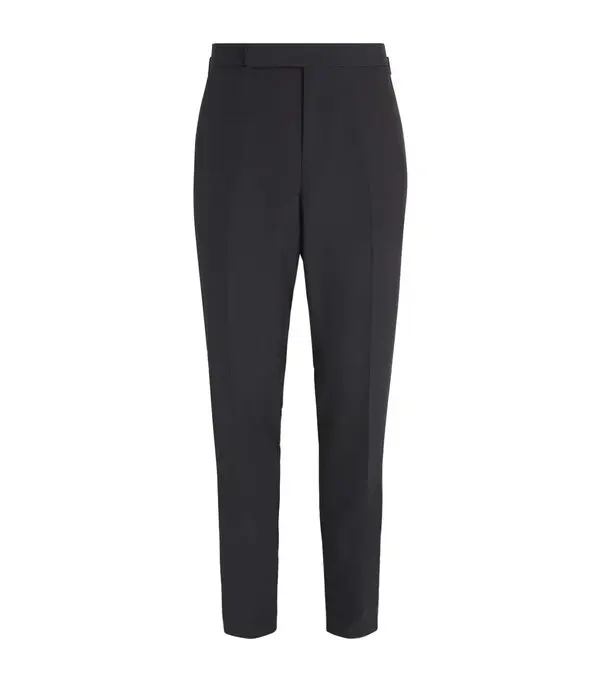 Ralph Lauren Purple Label Wool Gregory Tuxedo Trousers