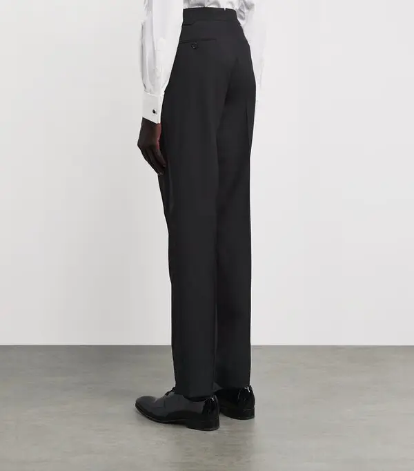Ralph Lauren Purple Label Wool Gregory Tuxedo Trousers