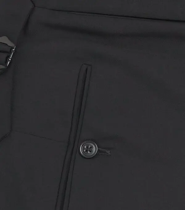 Ralph Lauren Purple Label Wool Gregory Tuxedo Trousers
