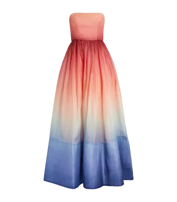 Zimmermann Strapless Ombr Maxi Dress In Multi - 36% Off | Editorialist