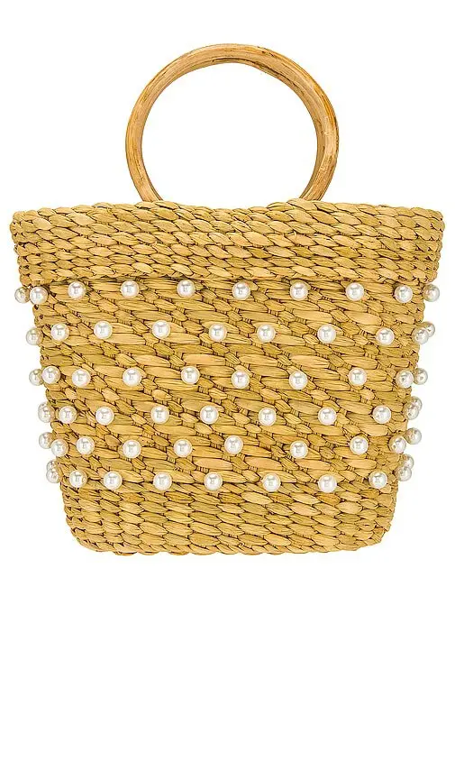 Poolside The Mak Pearl Tote In Tan