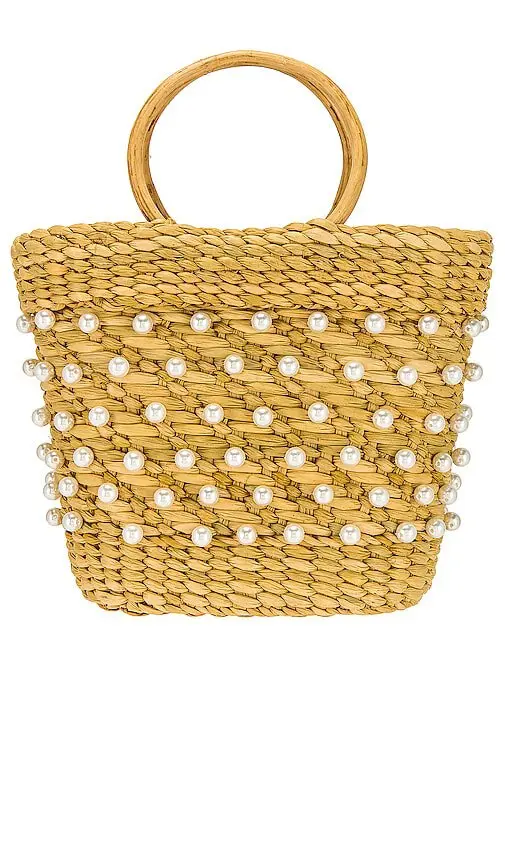 Poolside The Mak Pearl Tote In Tan
