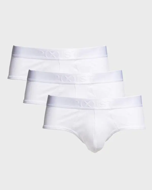 2(X)Ist Apos;s 3-pack Pima Cotton Contour Pouch Briefs - White