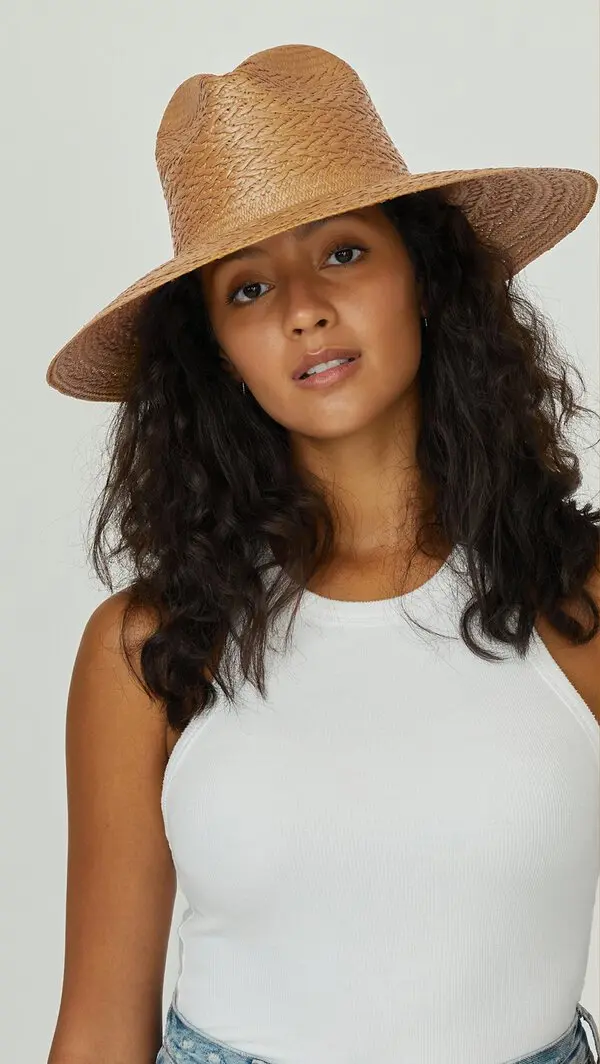 Freya Redwood Straw Hat - Butterscotch | Editorialist display picture 3