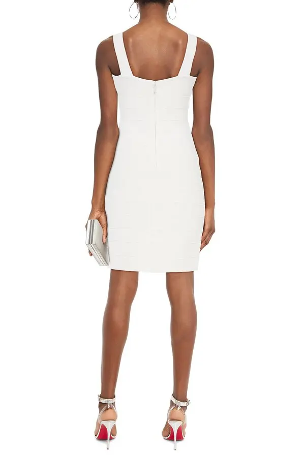 Herve Leger Bandage Dress With Underwired Cups - White