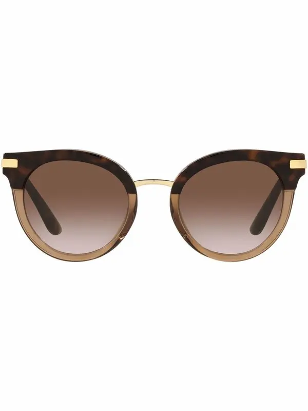 Dolce & Gabbana Cat-eye Frame Sunglasses - Brown