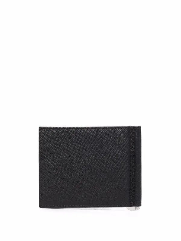 Prada Saffiano Leather Bi-fold Wallet - Black