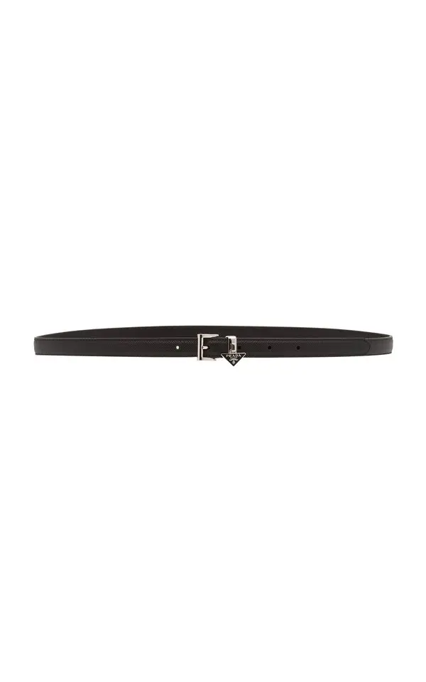 Prada Saffiano Leather Belt - Black