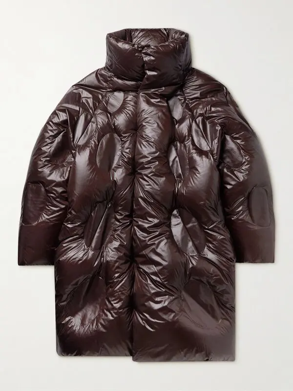 Moncler Dingyun Zhang Iaphia Oversized Quilted Glossed-shell Hooded Down Coat