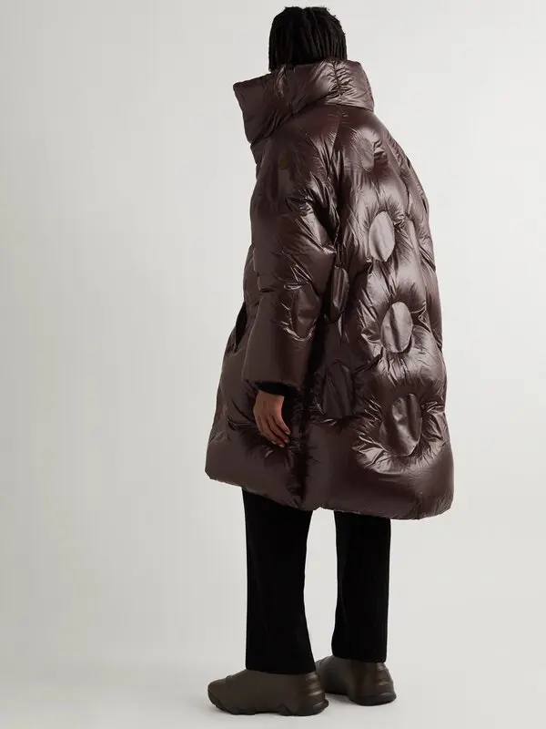Moncler Dingyun Zhang Iaphia Oversized Quilted Glossed-shell Hooded Down Coat