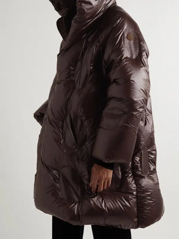 Moncler Dingyun Zhang Iaphia Oversized Quilted Glossed-shell Hooded Down Coat