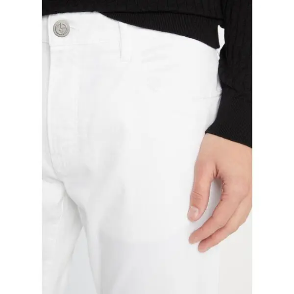 Giorgio Armani Five-pocket Solid Cotton-stretch Pants