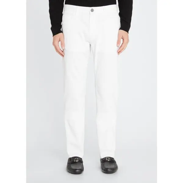 Giorgio Armani Five-pocket Solid Cotton-stretch Pants