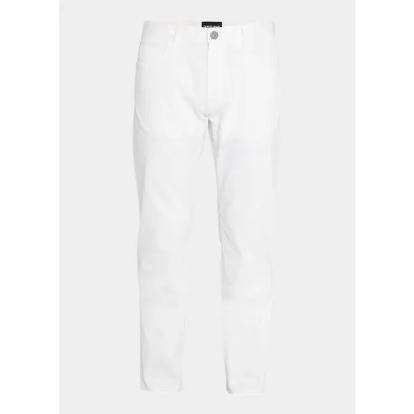 Giorgio Armani Five-pocket Solid Cotton-stretch Pants