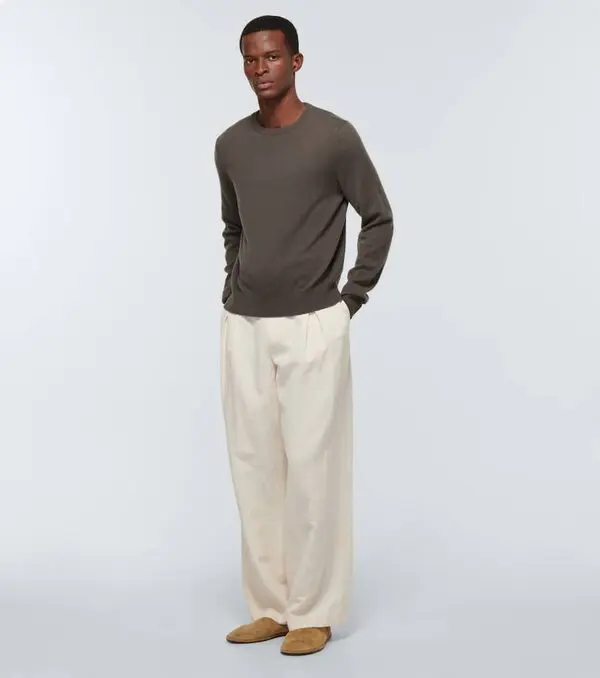 THE ROW Benji Cashmere Sweater - Green