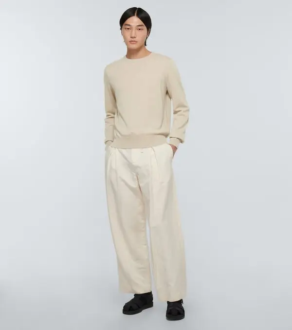 THE ROW Benji Cashmere Sweater - Beige