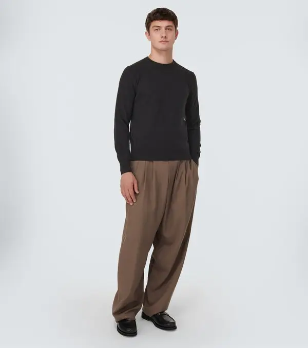 THE ROW Benji Cashmere Sweater - Black