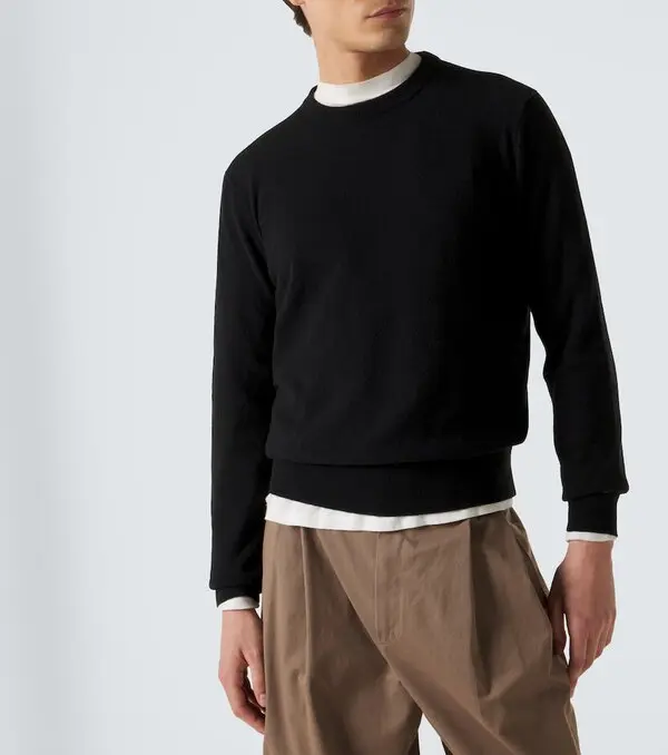 THE ROW Benji Cashmere Sweater - Black