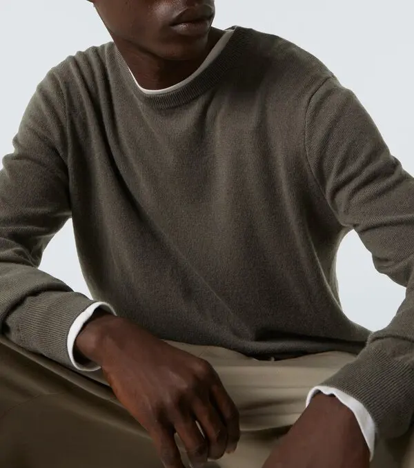 THE ROW Benji Cashmere Sweater - Green