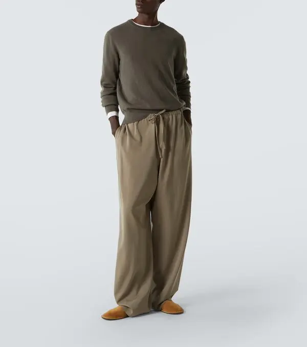 THE ROW Benji Cashmere Sweater - Green