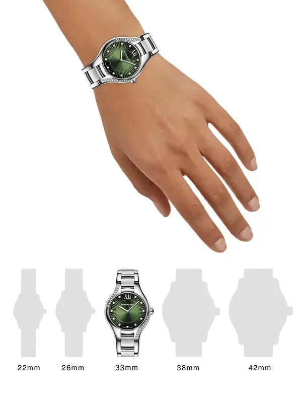 RAYMOND WEIL Noemia Stainless Steel & Diamond Bracelet Watch