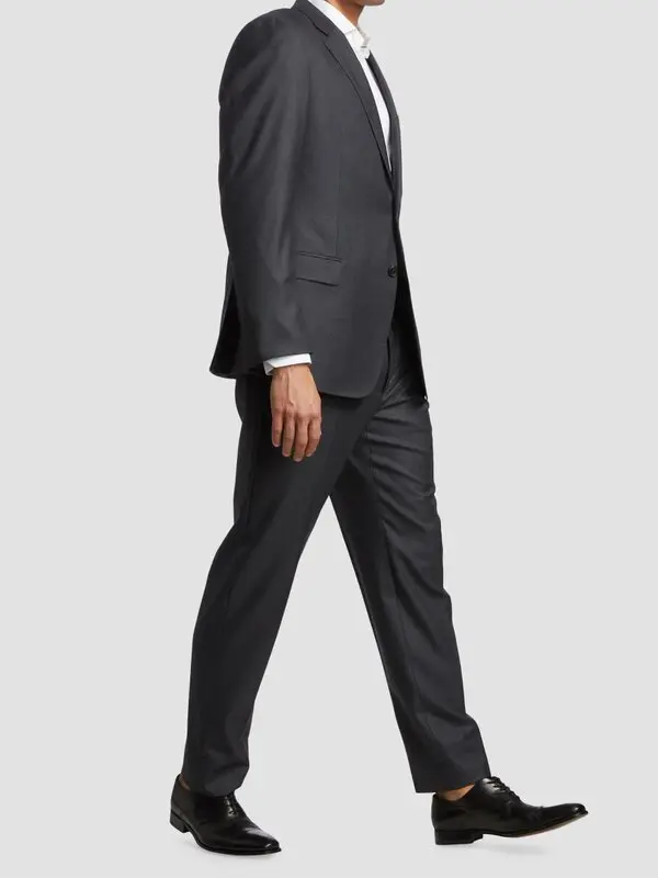 Giorgio Armani Wool & Silk Two-piece Suit - Solid Dark